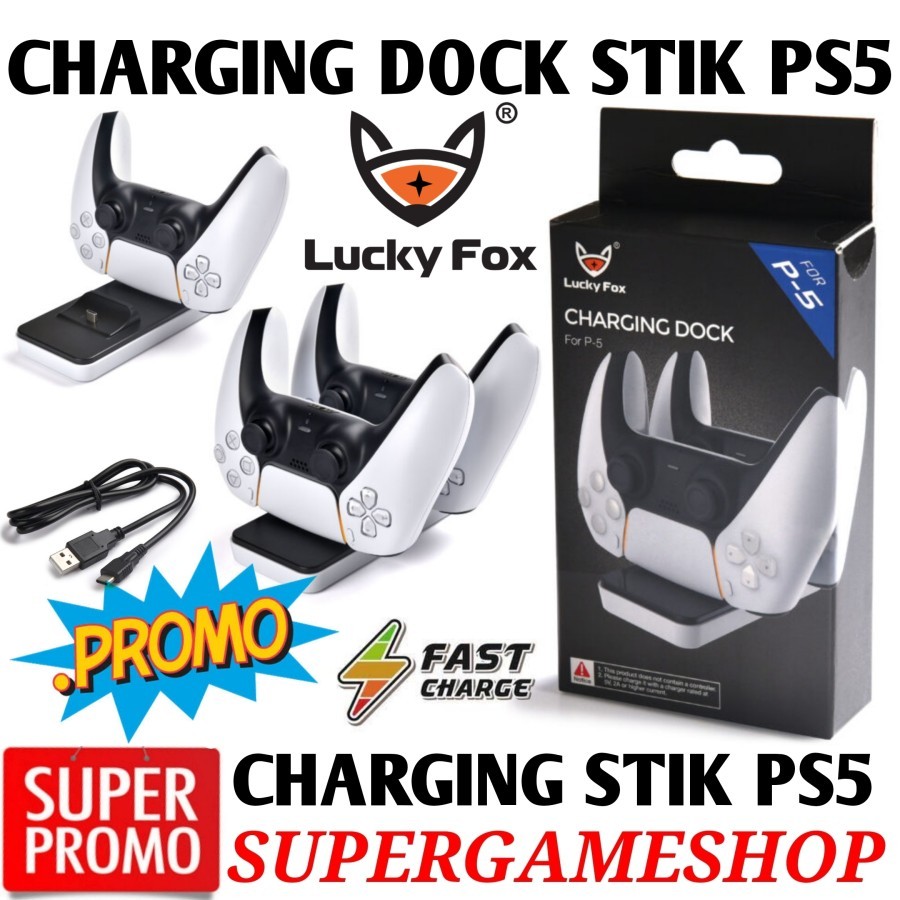 Ps5 Stick Dualsense Charging Dock Stick PS5 Lucky Fox | Shopee Malaysia