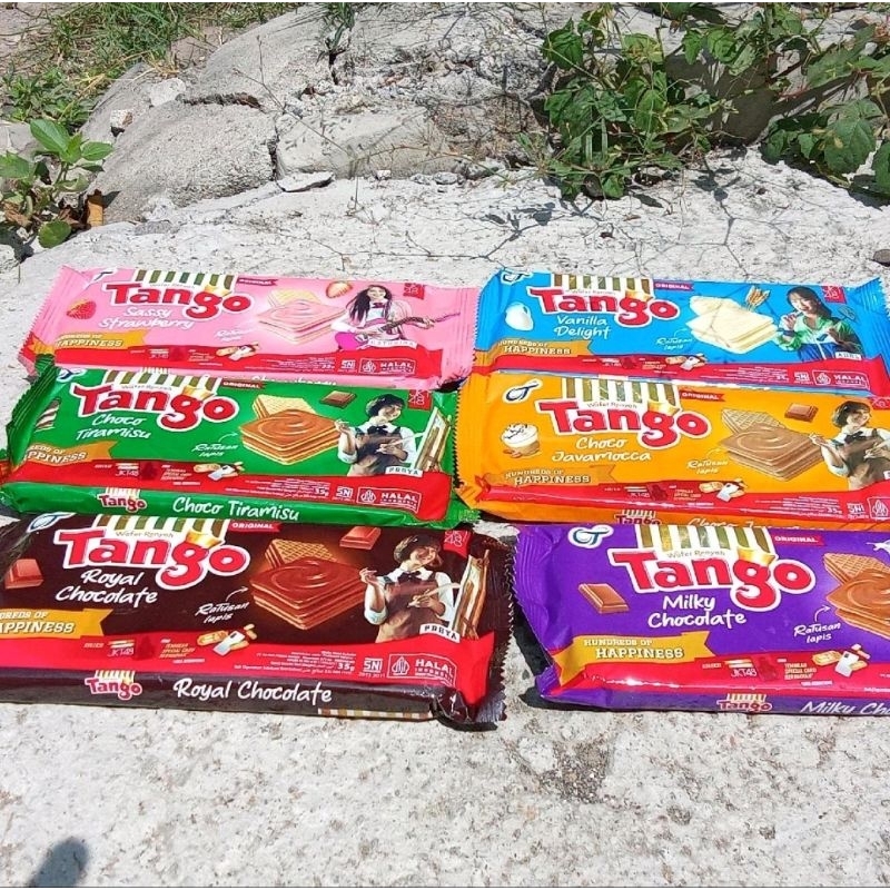 Retail TANGO Jkt48 WAFER Chocolate Flavor | Vanilla | Strawberry | Java ...