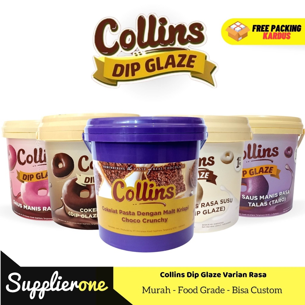 Collins Dip Glaze 1 kg Collins Choco Crunchy Collins Chocolate Collins ...