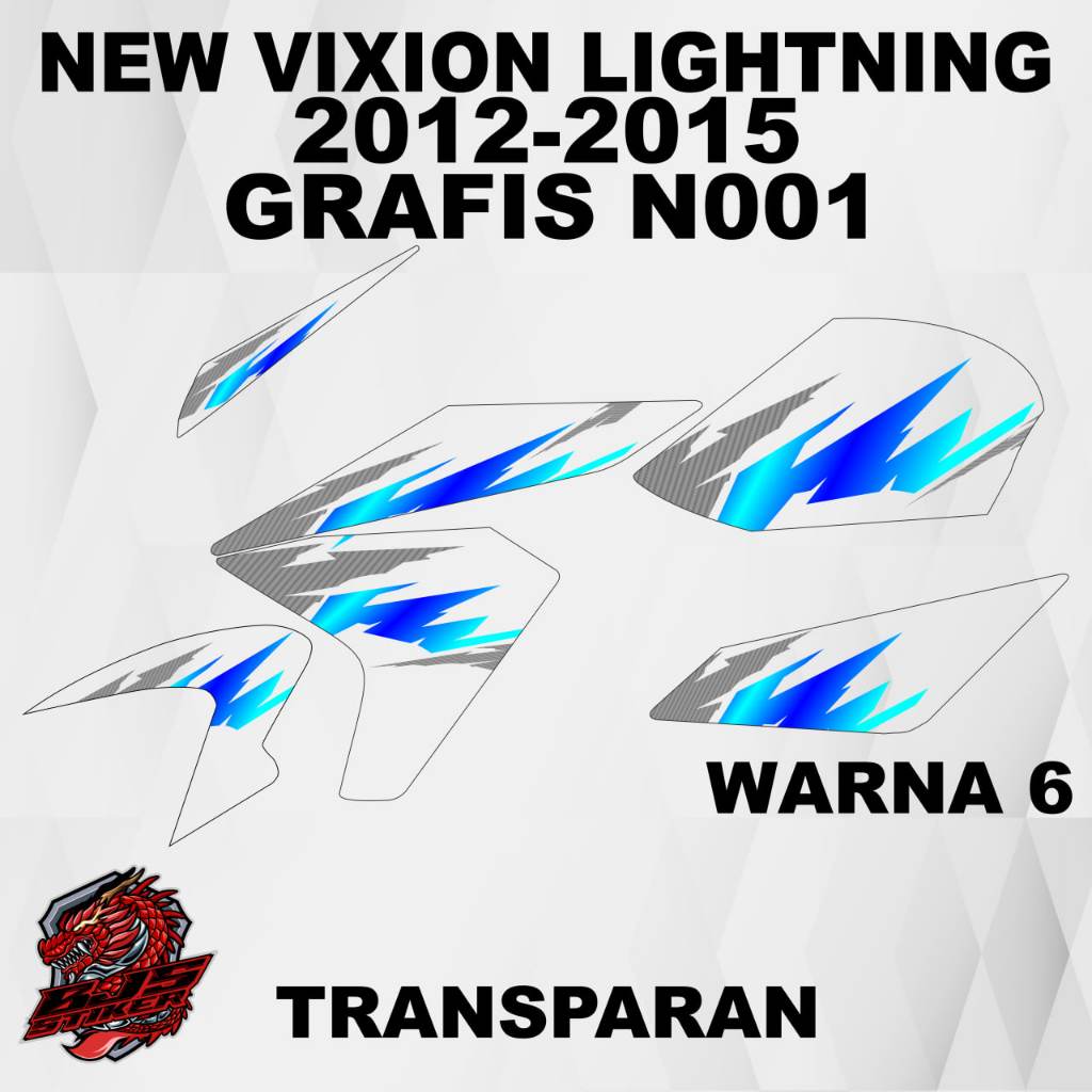 New vixion lightning striping sticker - new vixion lightning graphic ...