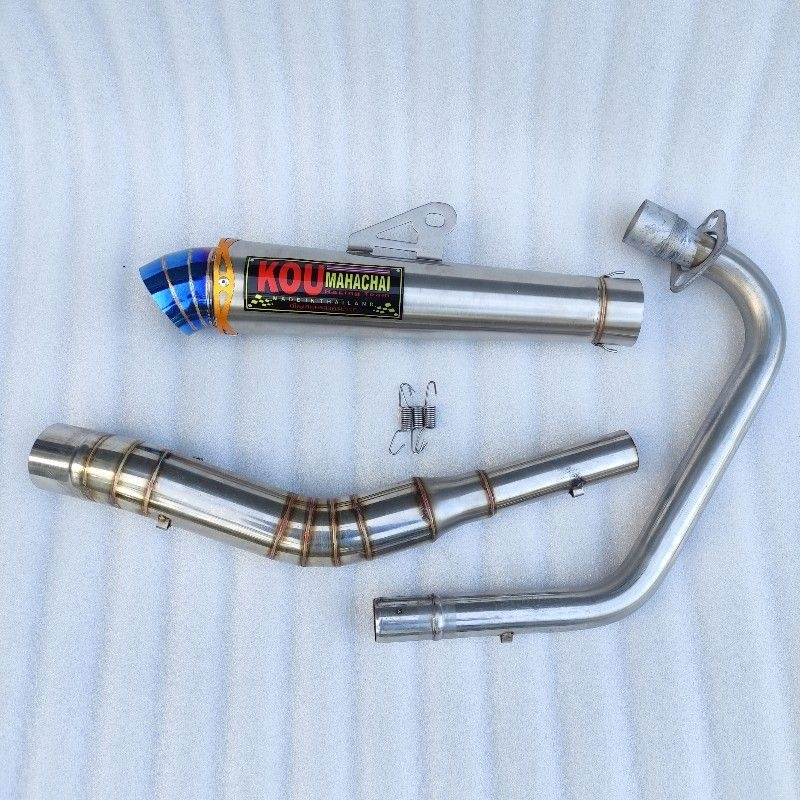 Open pipe kou mahachai+Big elbow for tmx 125 tmx 155 rusi tc125 rusi ...