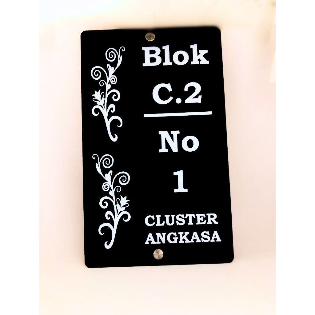 Custom uv laser cut Acrylic Home Address Board | Shopee Malaysia
