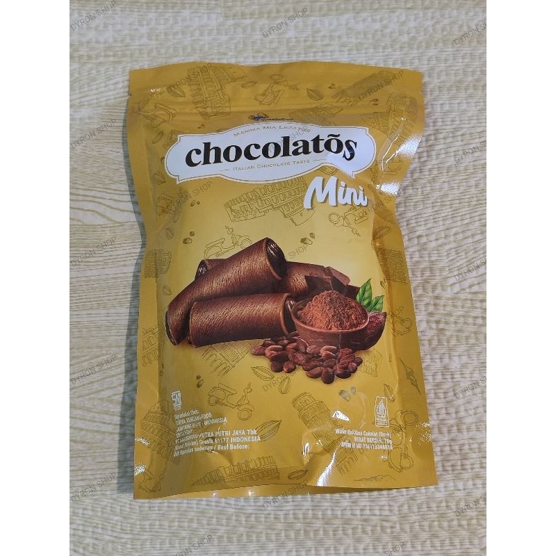 Chocolatos Mini Wafer Roll Chocolate Flavor 70gr | Shopee Malaysia