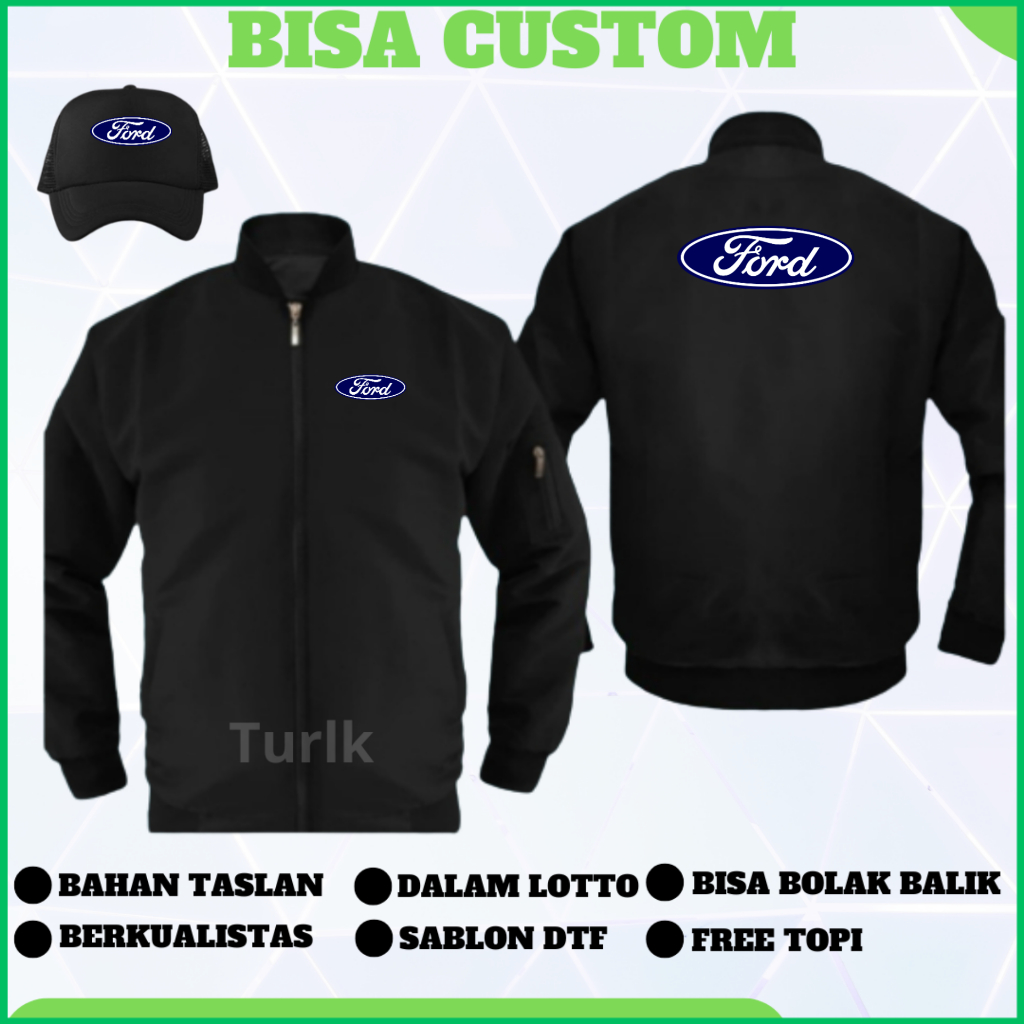 Ford Jacket Custom Ford Bomber Car Jacket | Shopee Malaysia