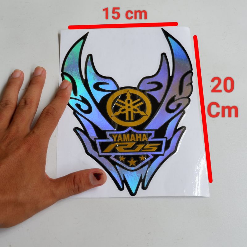 Yamaha R15 visor Sticker, yamaha R15 visor Glass Sticker | Shopee Malaysia