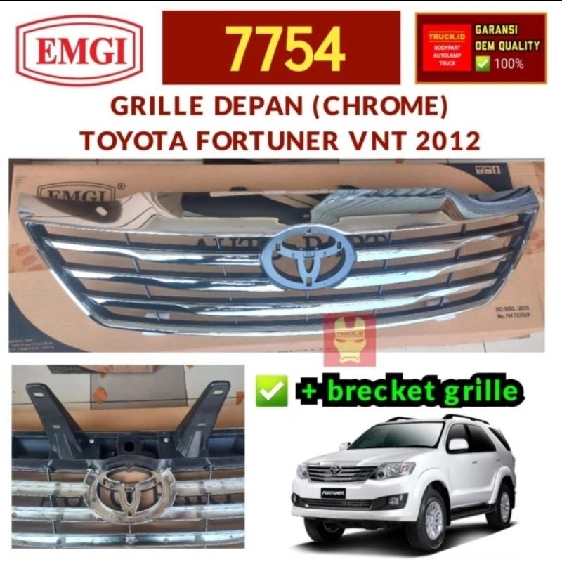 TOYOTA FORTUNER VNT 2012 REAR RAM GRILLE FRONT GRILL + bracket *7754 ...