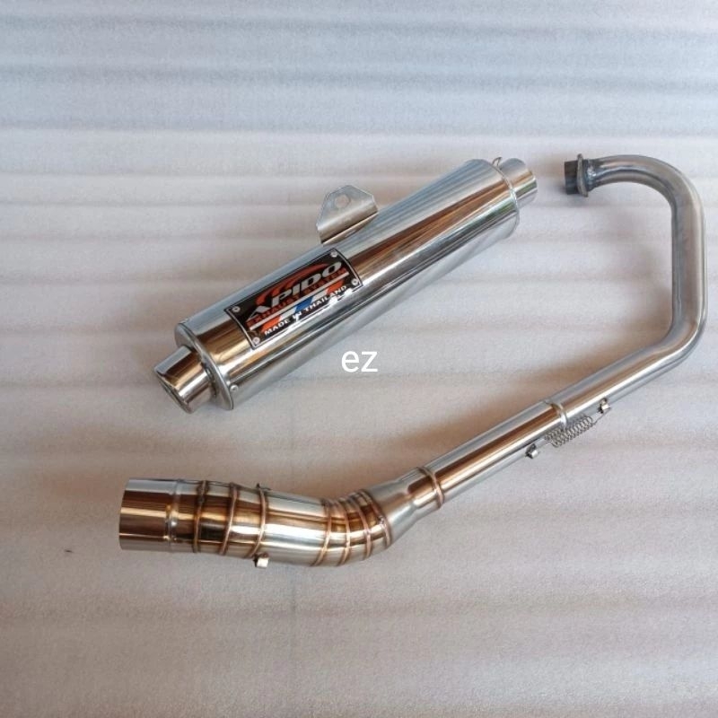 Open Spec 1set APIDO Muffler Exhaust Pipe Raider 150carb & Fi | Shopee ...