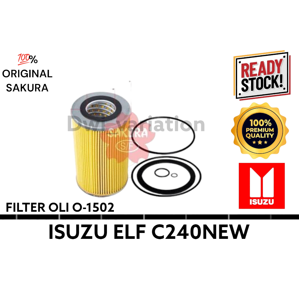 Isuzu ELF C240 Oil FILTER NEW ORIGINAL Product SAKURA O-1502 | Shopee ...