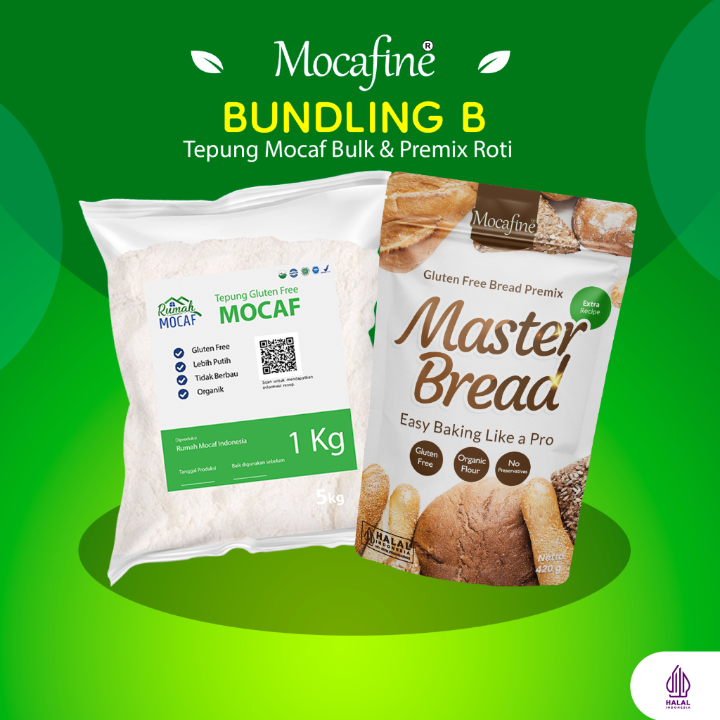 Healthy Bundling B (1 Pcs Master Bread Flour + 1 Mocaf BULK Flour 1 Kg ...