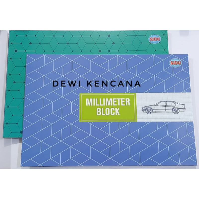 Sidu Block Millimeter Book Contains 20 A3/F4 Sheets | Shopee Malaysia