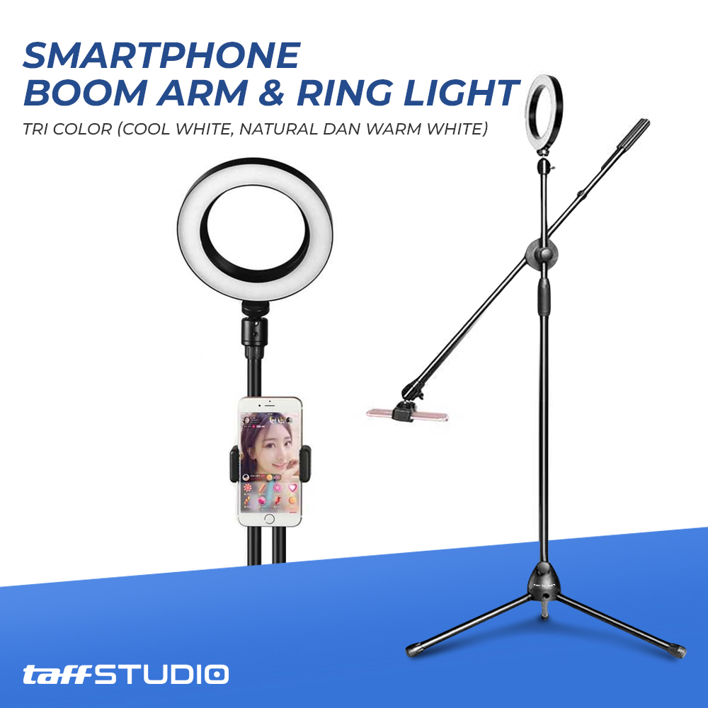 Tripod Flat Lay | Lightupfoto Boom Arm+Ringlight | Shopee Malaysia