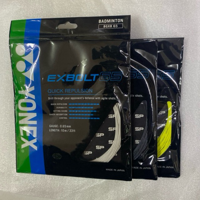 Yonex EXBOLT 65 badminton String Original | Shopee Malaysia