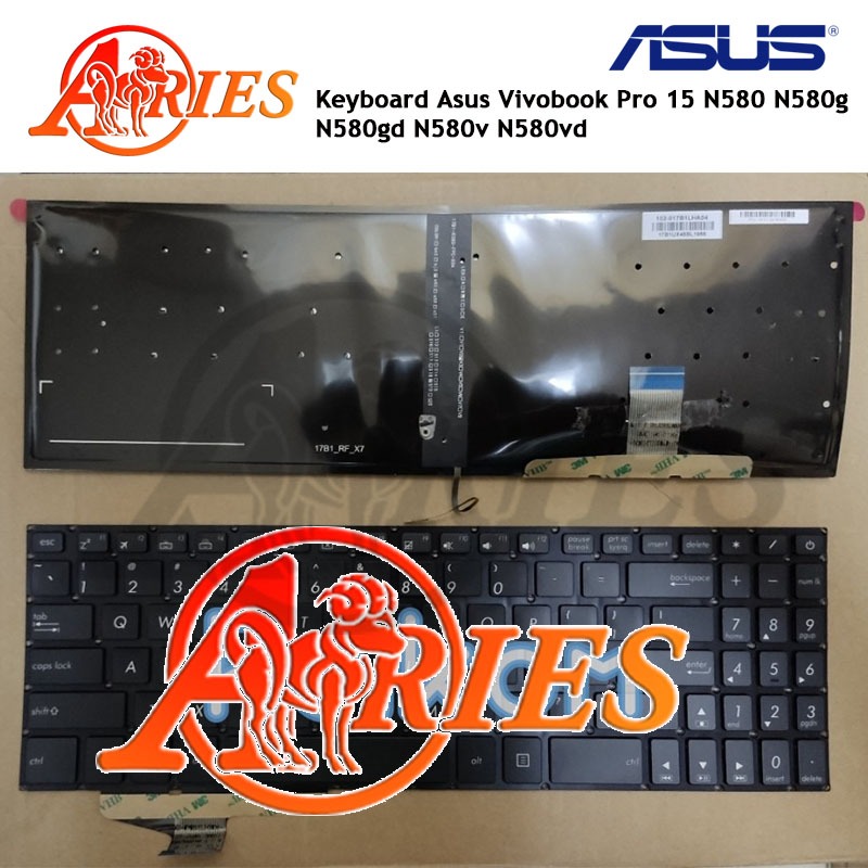 Asus Vivobook Pro 15 N580 N580g N580gd N580v N580vd Laptop Keyboard ...