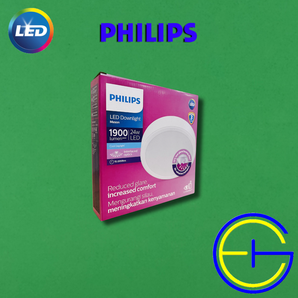 Meson 59474 200 24W Philips LED Downlight Outbow Round | Shopee Malaysia