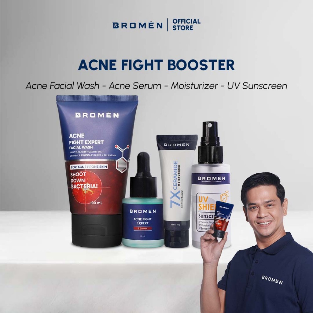 Bromen Acne FIGHT BOOSTER PLUS (Acne Face Wash + Acne Serum + 7x ...
