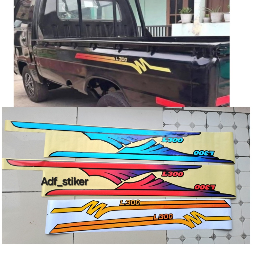 Mitsubishi L300 side tub Sticker / L300 pick up colt L300 pick up tub ...