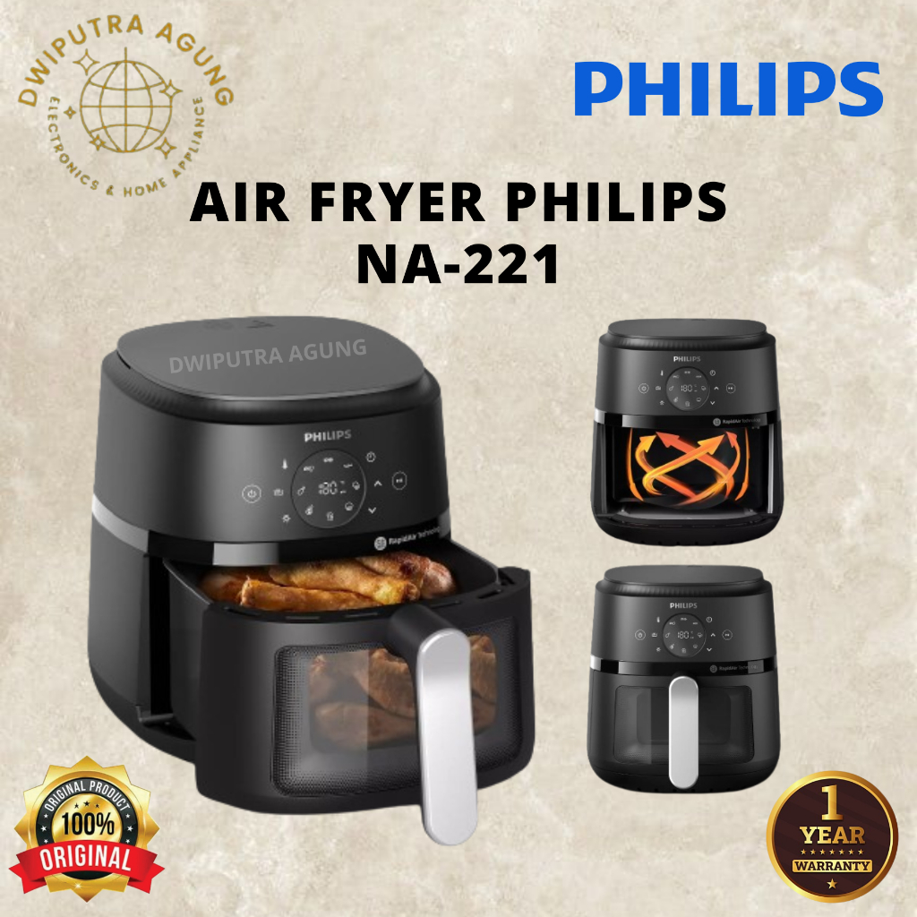 Air FRYER PHILIPS DIGITAL 4.2 LITER NA221/NA221/NA-221 Official ...
