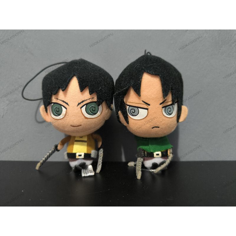 [AOT] Mini Doll Eren Yeager Levi Ackerman Attack on Titan | Shopee Malaysia