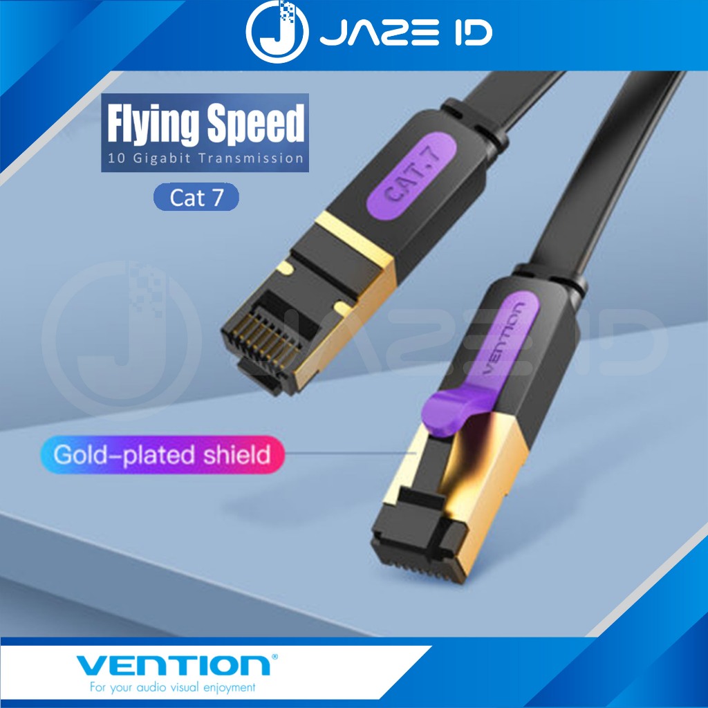 Vention Ethernet LAN Cable RJ45 CAT7 Gigabit Network UTP 15M 20M Flat ...