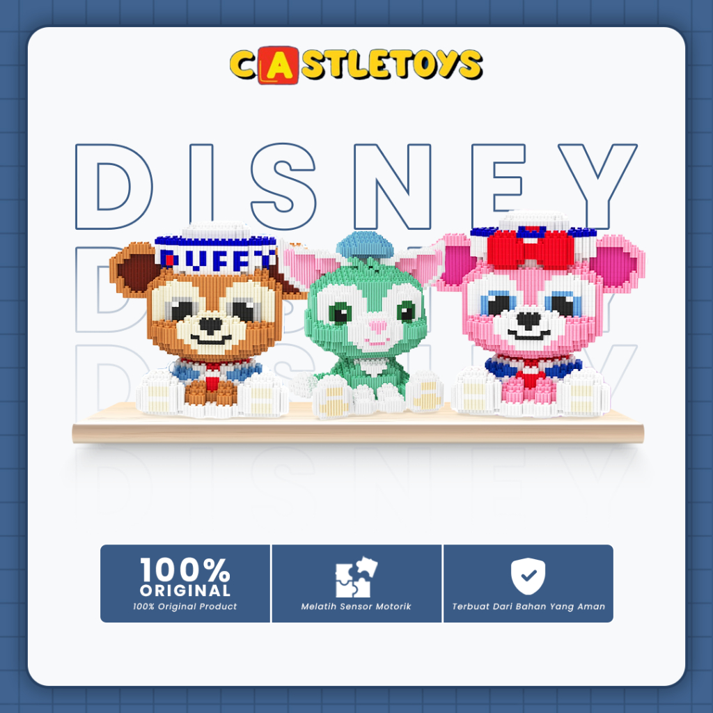 Disney & Gelatoni Nano Blocks Toys 3D Model, Stacking Block Toys ...
