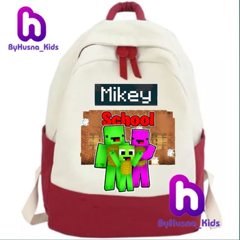 Children's BACKPACK BAG JJ & MIKEY MAIZEN Minecraft Minecraft Mine ...