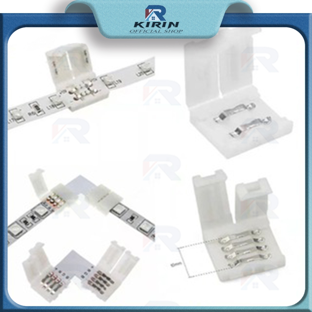 Connector CLIP LED STRIP CONNECTION CLAMP 3528 2835 SINGLE 5050 RGB ...
