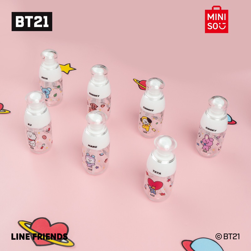 Miniso x BT21 Collection Refillable Container Bottle / Travel Bottle ...