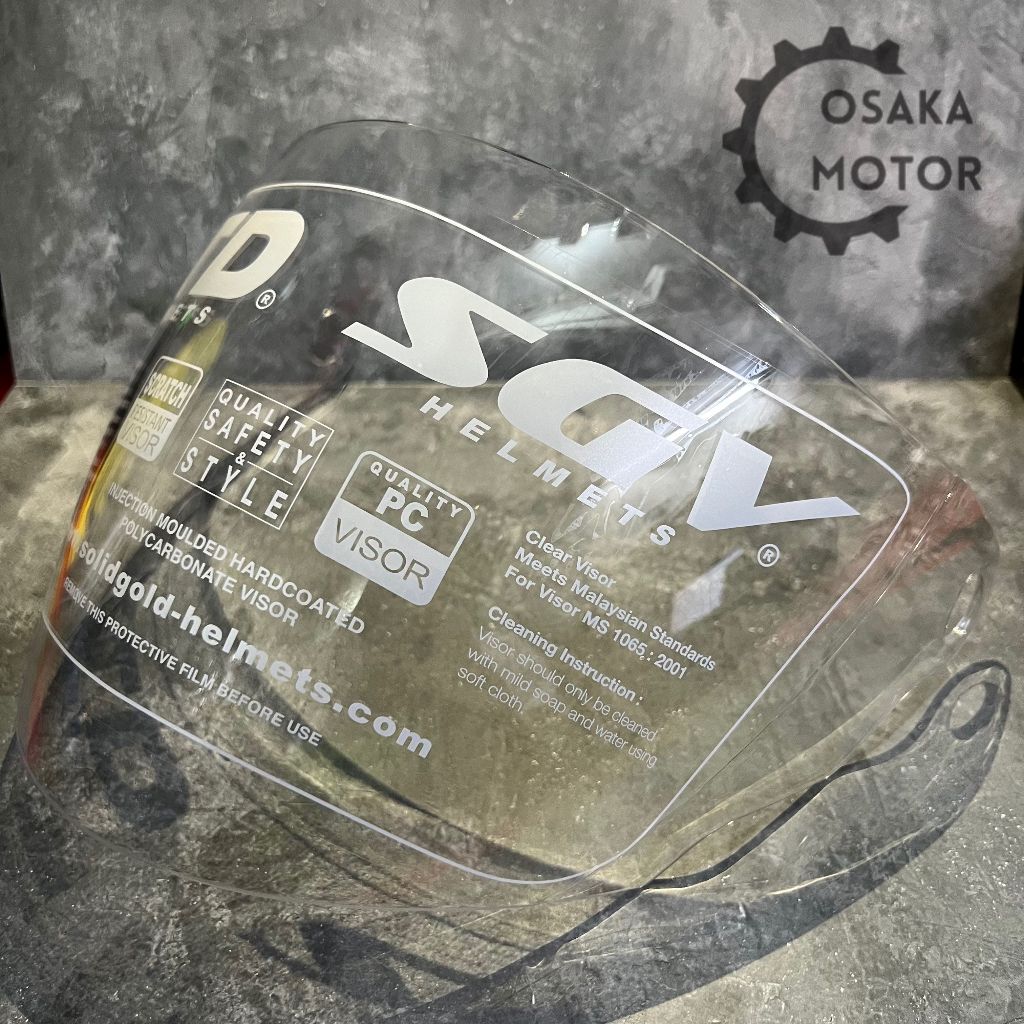 Clear LTD Sports Helmet Glass Original Malaysia ISO SNI LTD Sports ...