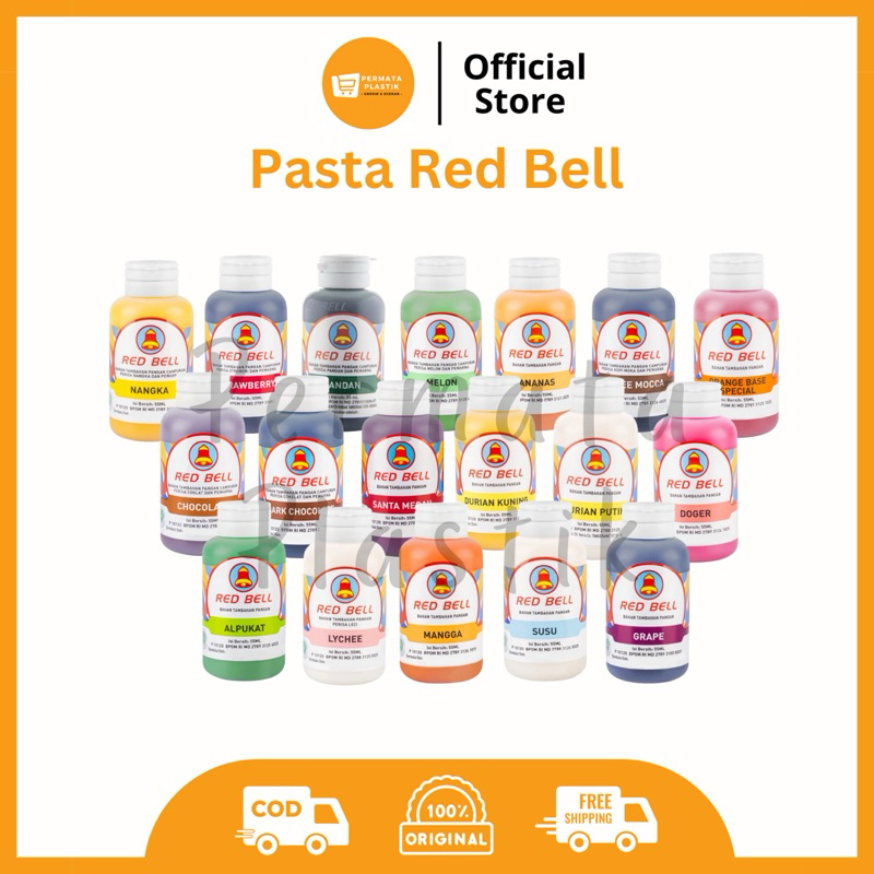 Red Bell Pasta Flavored Food Drink Redbell Pandan Strawberry Grape ...