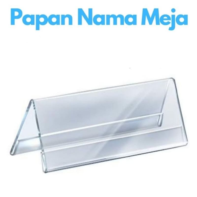 Acrylic slip table nameplate acrylic name tag desk name tag | Shopee ...
