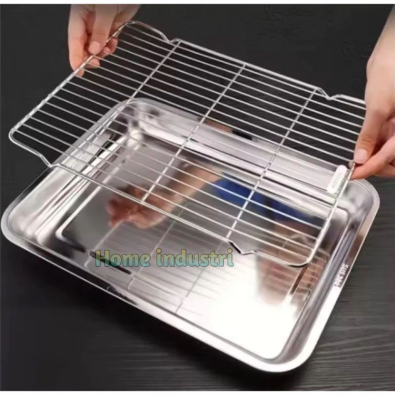 Cooling Rack And Container Fried Food Drainer Stainless Material ...