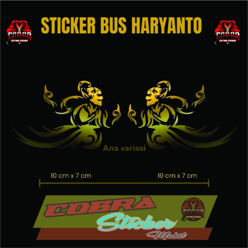 New HARYANTO BUS STICKER CUTTING BUS HARYANTO STICKER WAYANG BUS ...