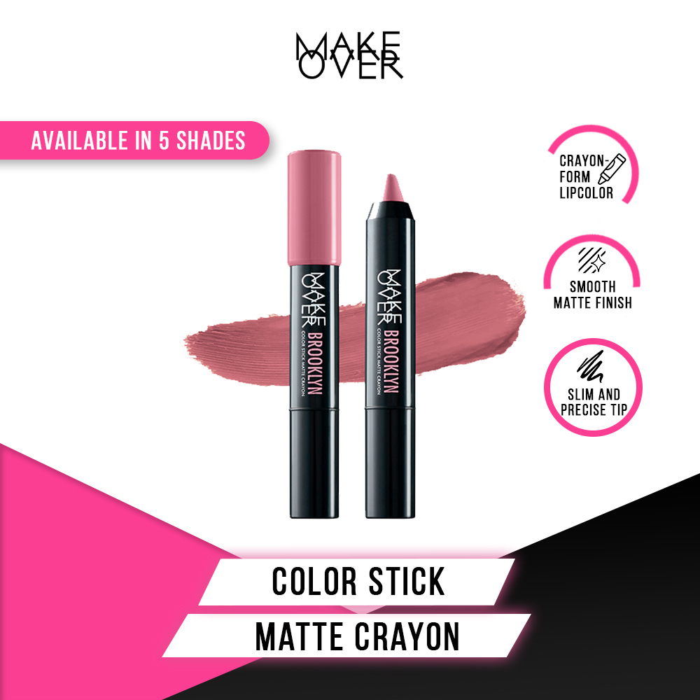 Make Over Color Stick Matte Crayon Lipstick Make Over | Shopee Malaysia