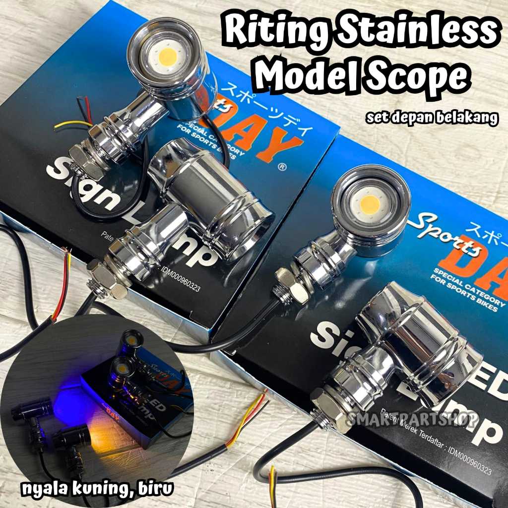 Turn Signal day RETENG LED MODEL STAINLESS Steel MODEL Round Hammer ...