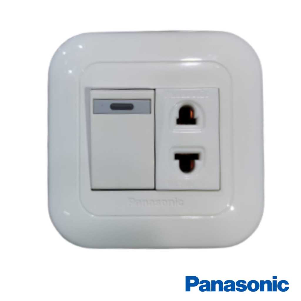 Panasonic Single Switch 1G Light INDICATOR + Universal Socket | Shopee ...