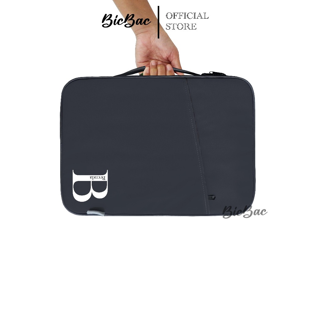 Custom INITIAL BICBAC Laptop Bag CLUTCH BOOK Tote WATERPROOF WATERPROOF ...