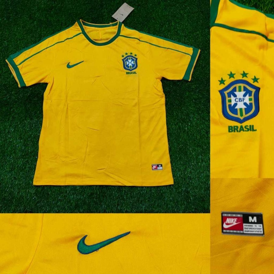Jersey RETRO BRAZIL HOME 1998 JERSEY GO | Shopee Malaysia
