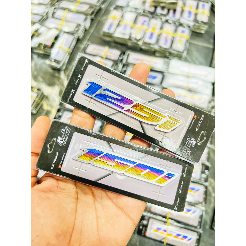 Original CC MOTOR 125i 150i Titanium Logo Emblem price 1 piece | Shopee ...