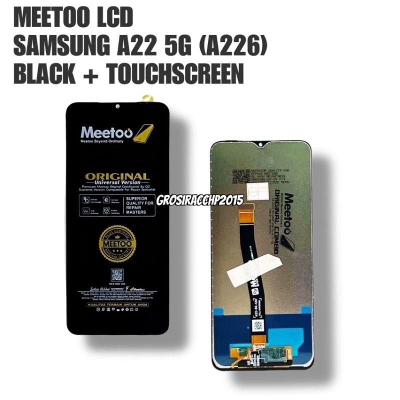 Meetoo LCD + TOUCHSCREEN COMPATIBLE FOR SAMSUNG A22 4G / SAMSUNG A22 5G ...