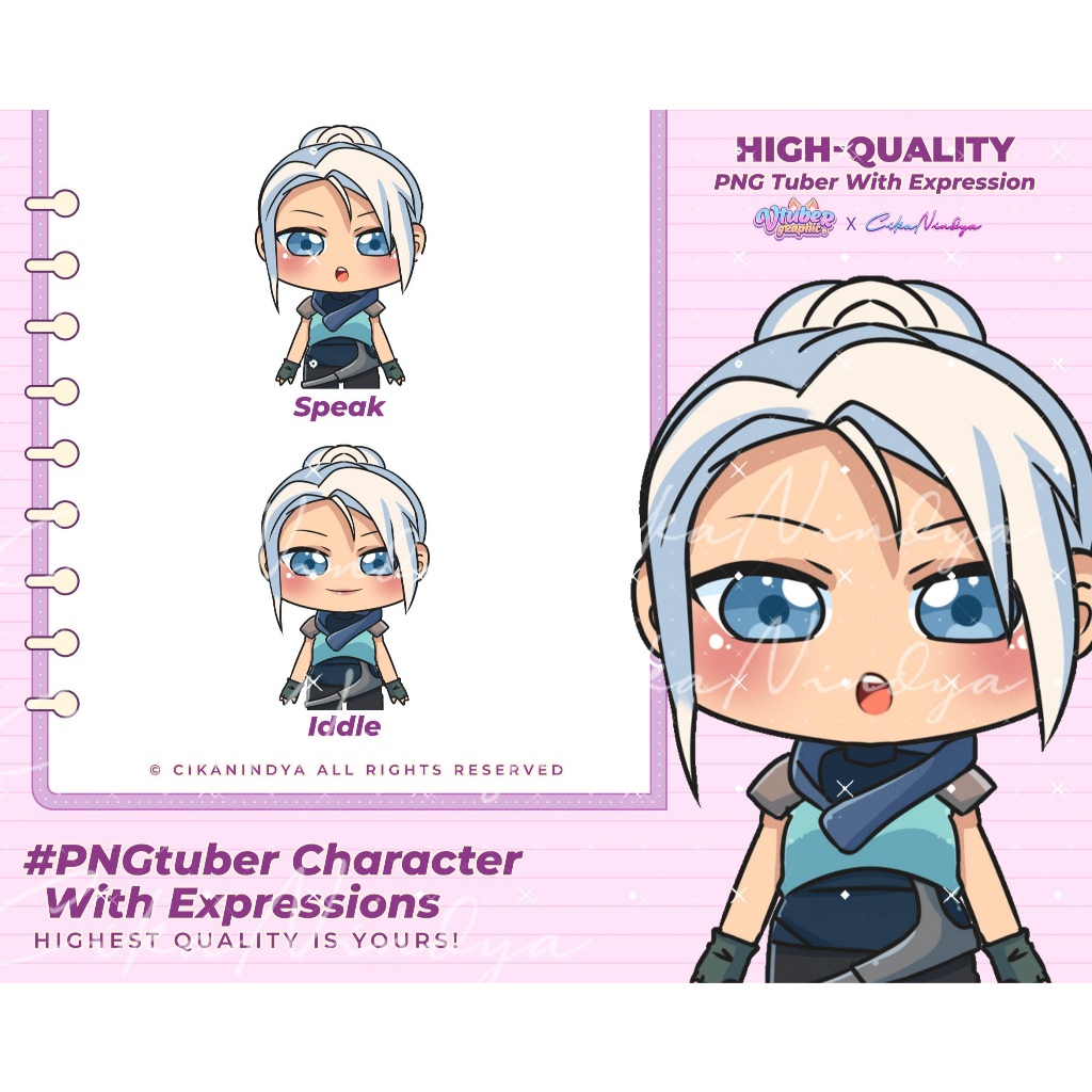 Exclusive PNG Tubers for Professional Live Streaming, Avatar Designs ...