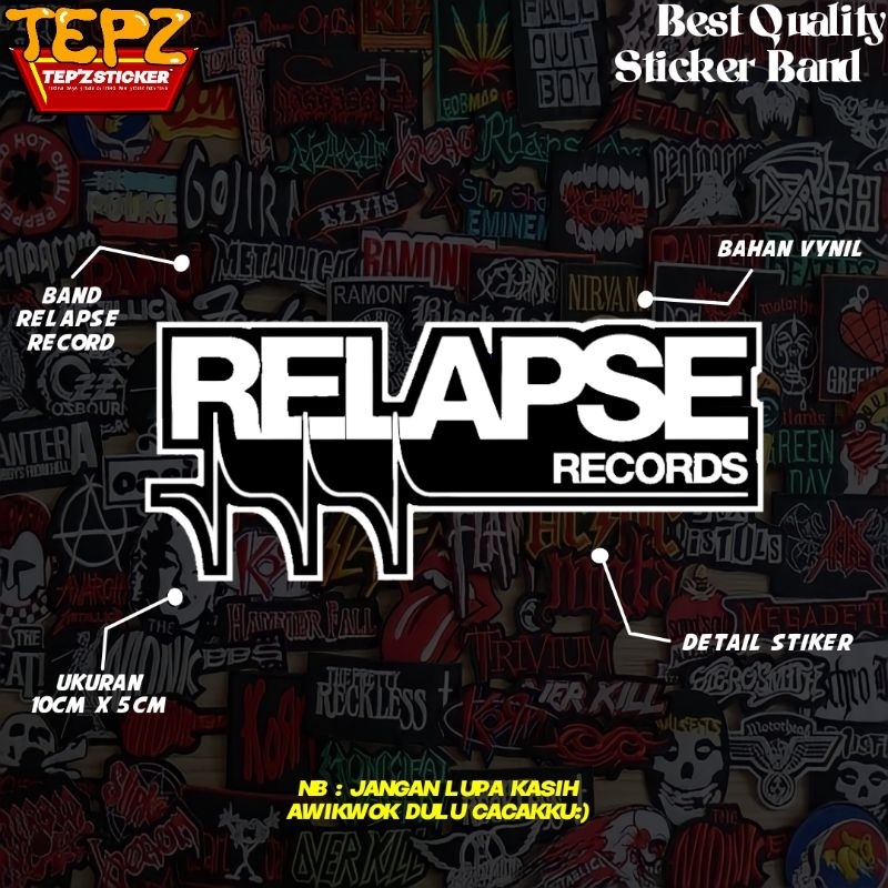 Sticker (BAND RELAPSE) BAND STICKER|Metal Sticker|Aesthetic Stickers ...