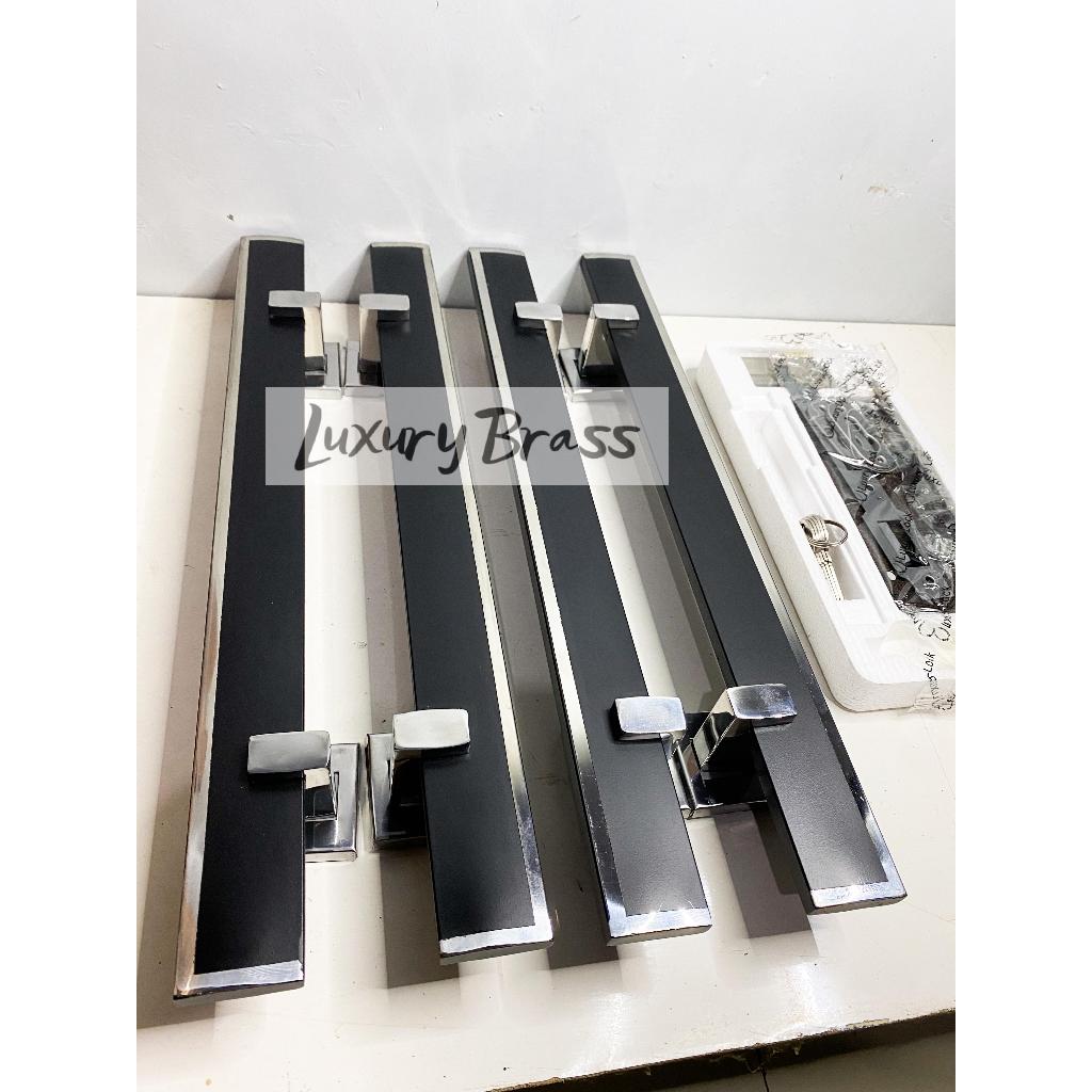A set Of 4 House Door Handles 45cm 60cm+two Leaf Front Door Pull handle ...