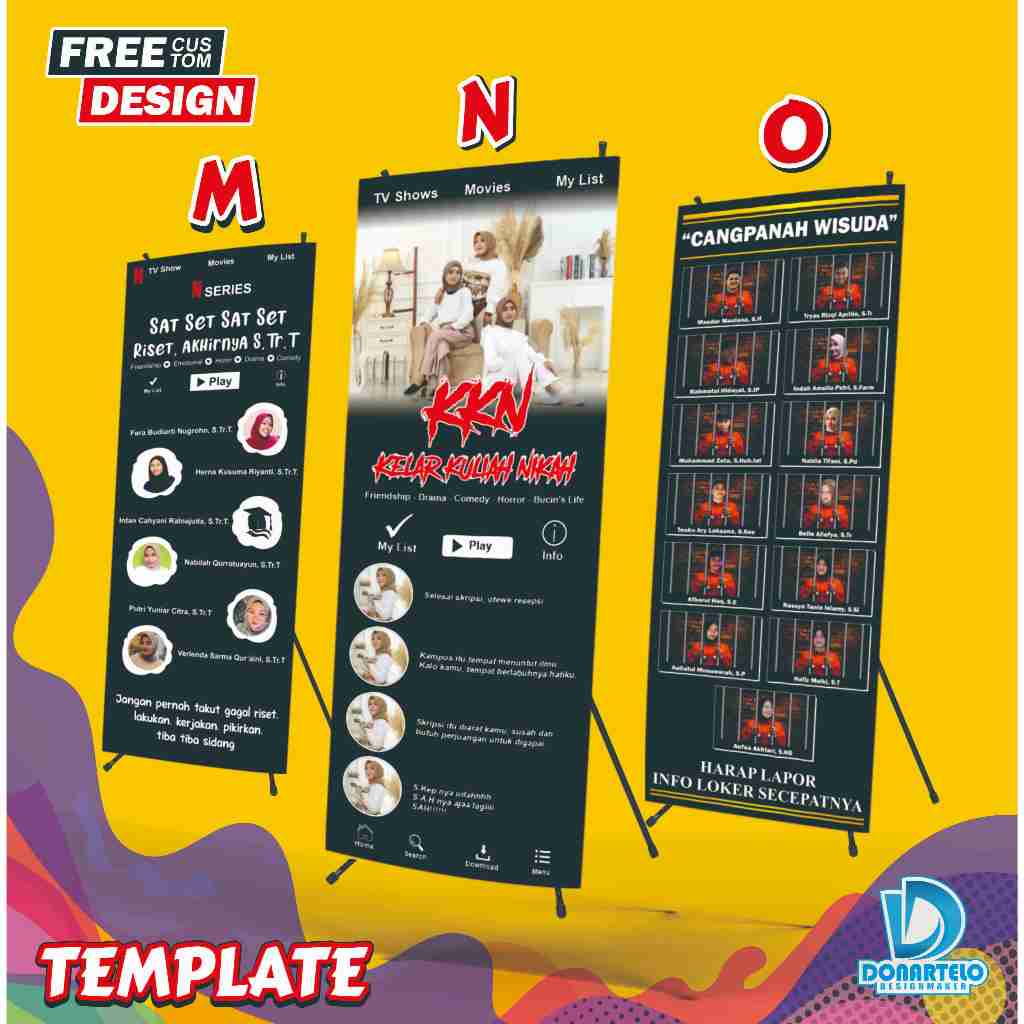 Free Print Design X BANNER 160cm X 60cm 1st Anniversary, GRADUATION ...