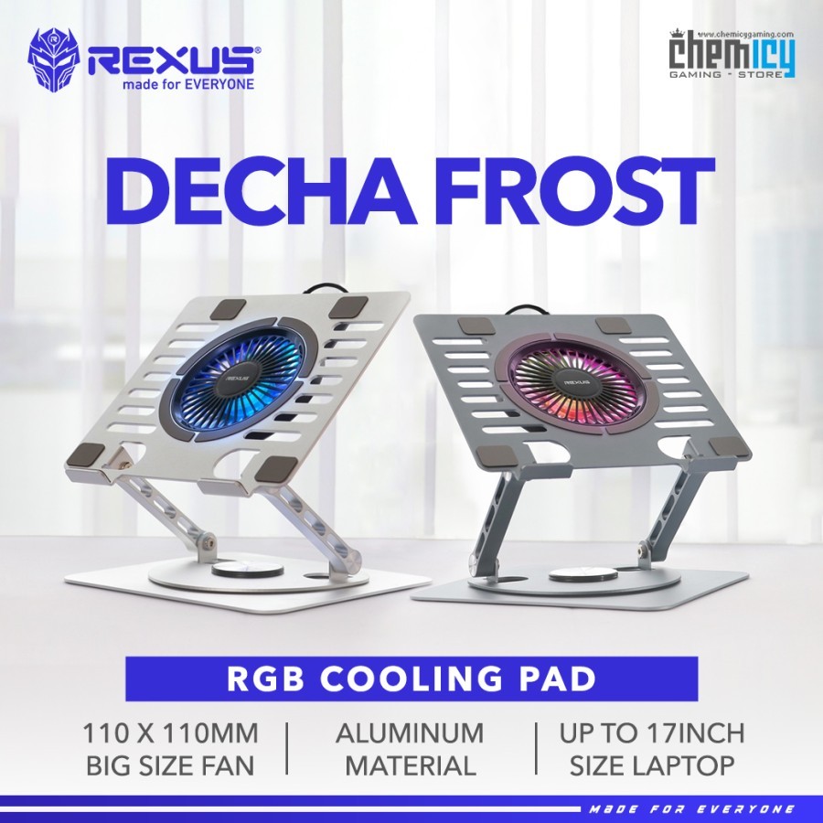 Rexus Decha Frost FP04/FP-04 Laptop Stand/Laptop Cooling Pad | Shopee ...