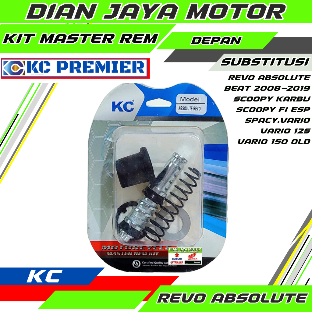 Brake master Kit Beat Vario Spacy Vario 125 Vario 150 KC Premier Sil ...