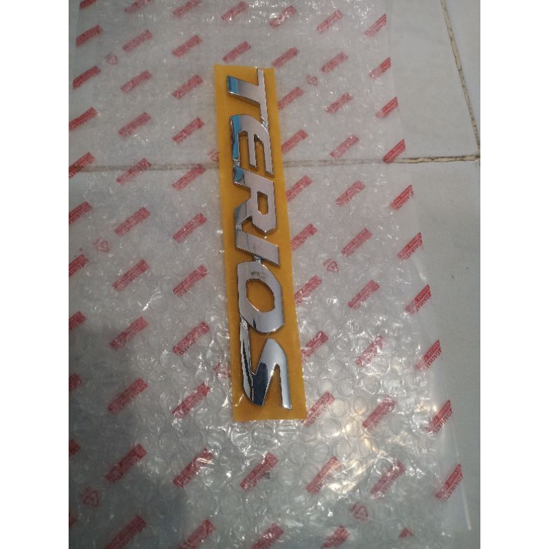 New Terios written logo emblem, original item | Shopee Malaysia