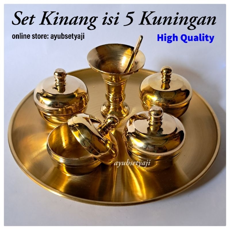 Betel Mashing Tool Set cocoh Kinang contains 5 BRASS Kinangan BRASS ...