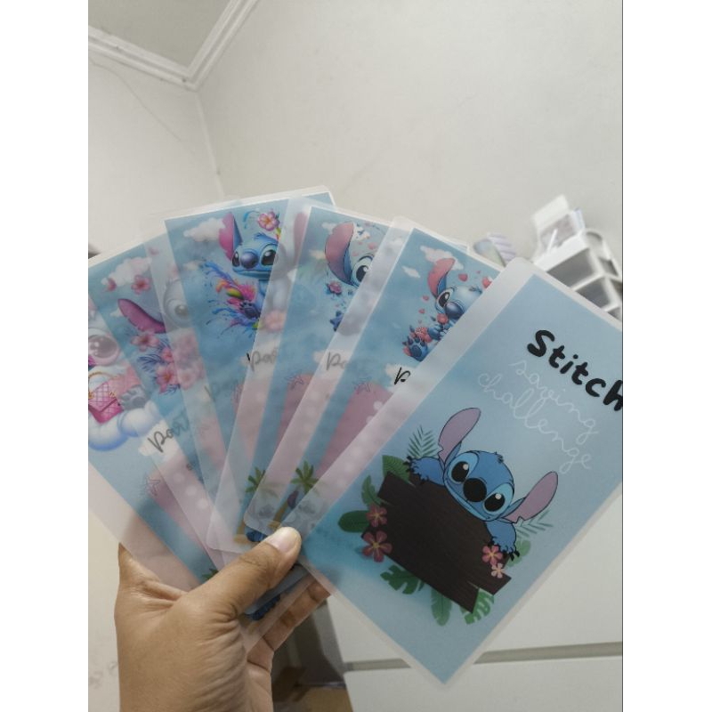 Stitch Saving Challenge Envelope | Shopee Malaysia