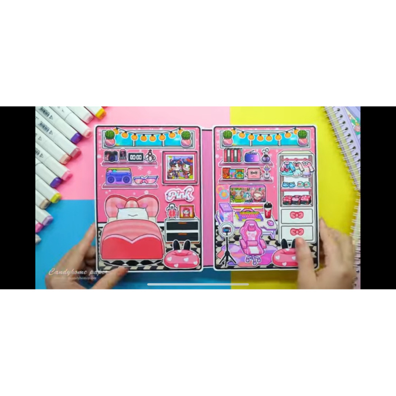 Toca Boca Educational Toys Paper book Paper Doll Toca Variation Black ...