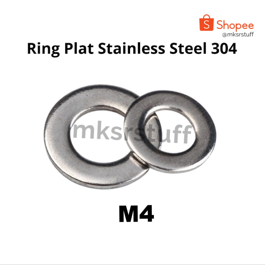M4 - Ring Plate SS304 (100pcs) | Shopee Malaysia